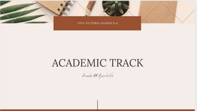 Academic Tracks | PPTX | Undergraduate Education | College Education