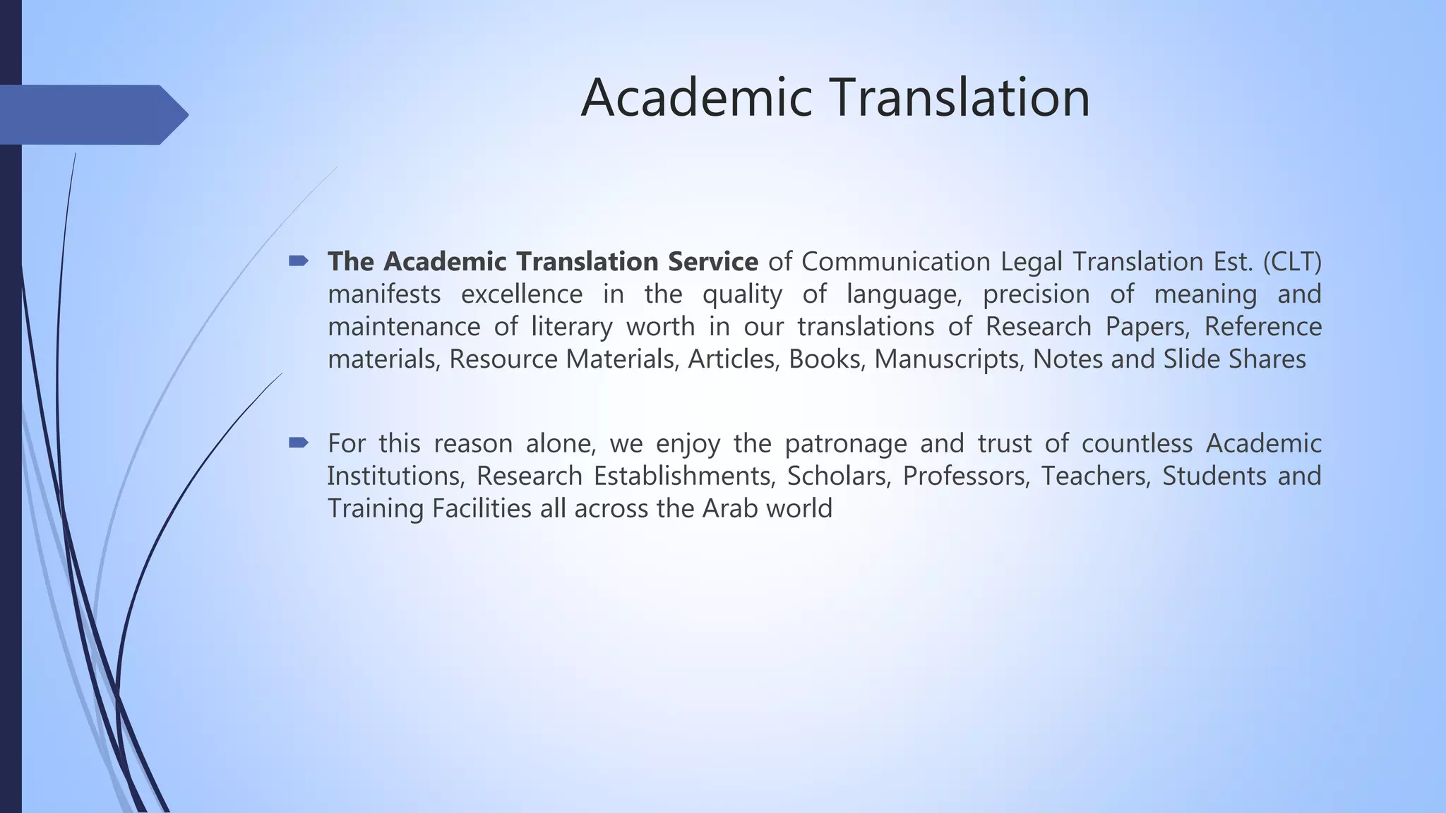Academic translation | PPTX