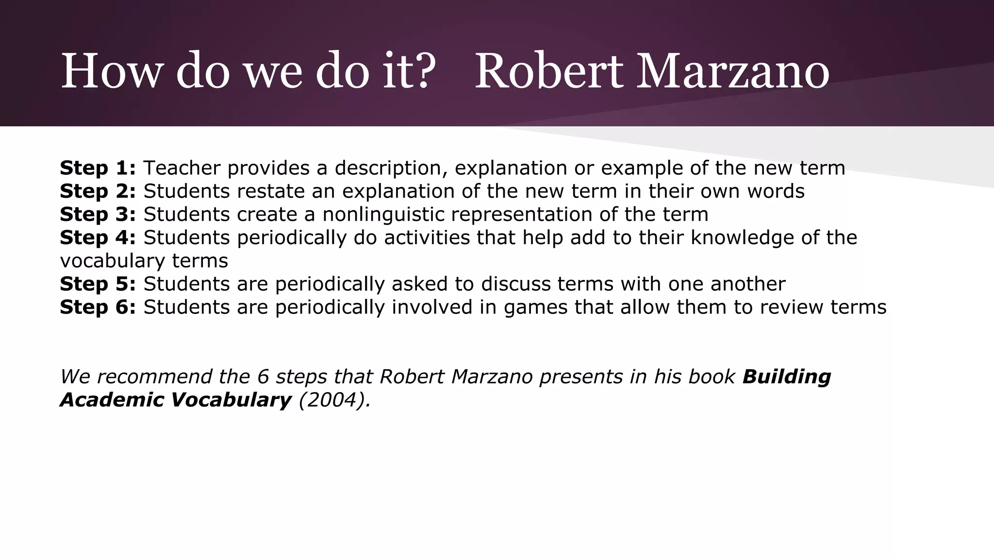 Academic vocabulary | PPTX