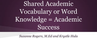 Academic vocabulary | PPTX