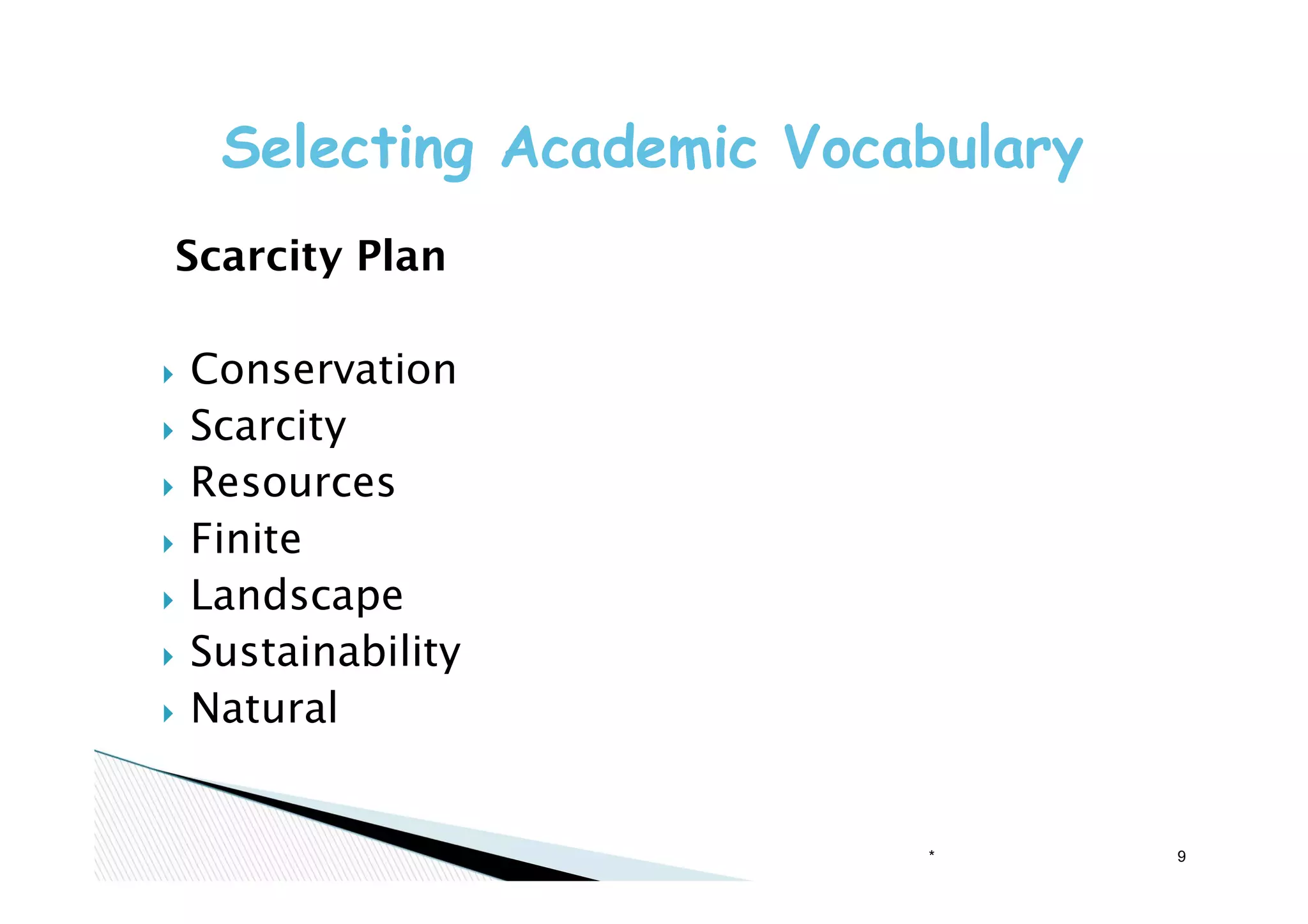 Academic vocabulary | PDF