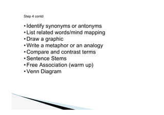 Academic vocabulary | PDF