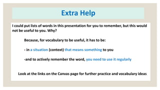 Academic vocabulary | PPTX