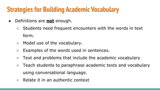 Academic Vocabulary and Student Discourse (1).pdf | Education
