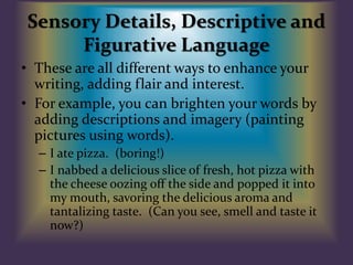 Academic Vocabulary for Narrative Writing | PPTX