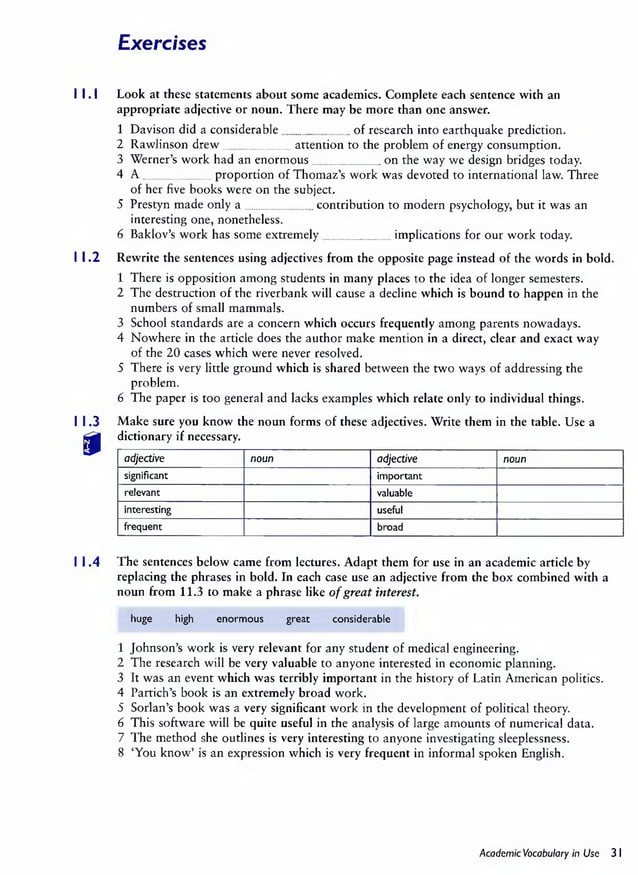 Academic vocabulary in use | PDF