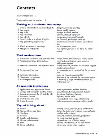 Academic vocabulary in use | PDF