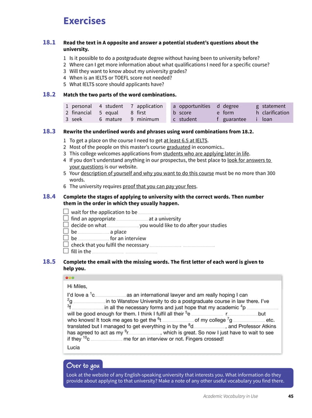 Academic vocabulary in use second edition | PDF | Education