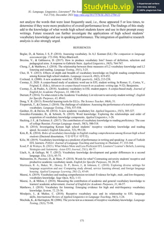 Academic Vocabulary Used By High School Students In Essays And Its ...