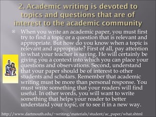 Academic Writing | PPT