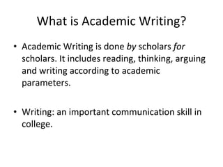 Academic writing | PPT