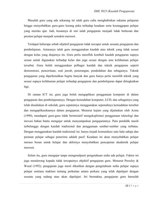 Pendekatan Pengajaran - Penulisan Isu | DOC