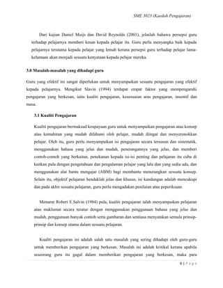 Pendekatan Pengajaran - Penulisan Isu | DOC