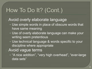 Academic writing | PPTX