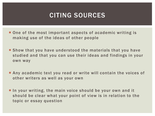 Academic writing