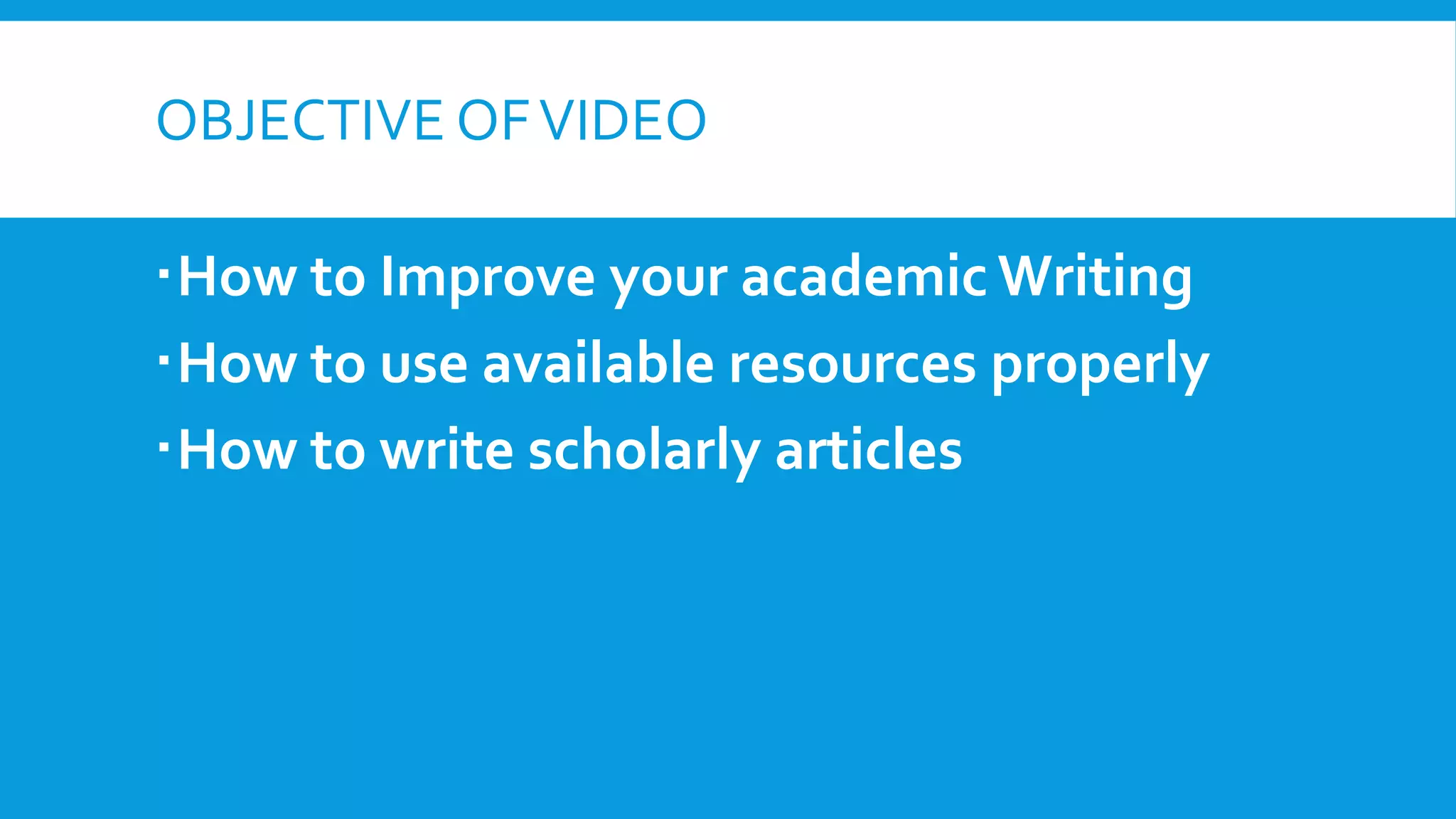 Academic writing | PPTX