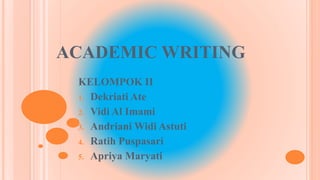 Academic writing | PPTX