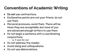 Academic writing | PPT