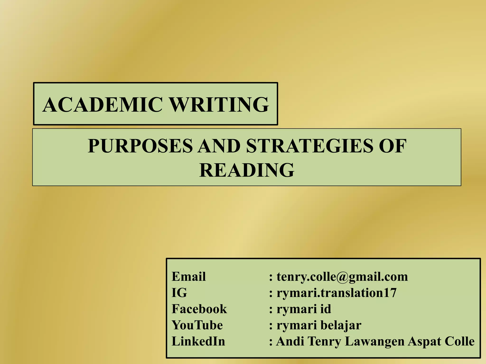 Academic Writing | PPT