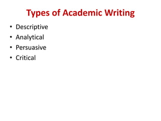 Academic writing | PPT