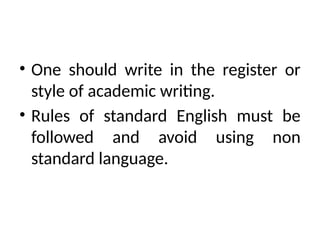 Academic Writing in English............. | PPT