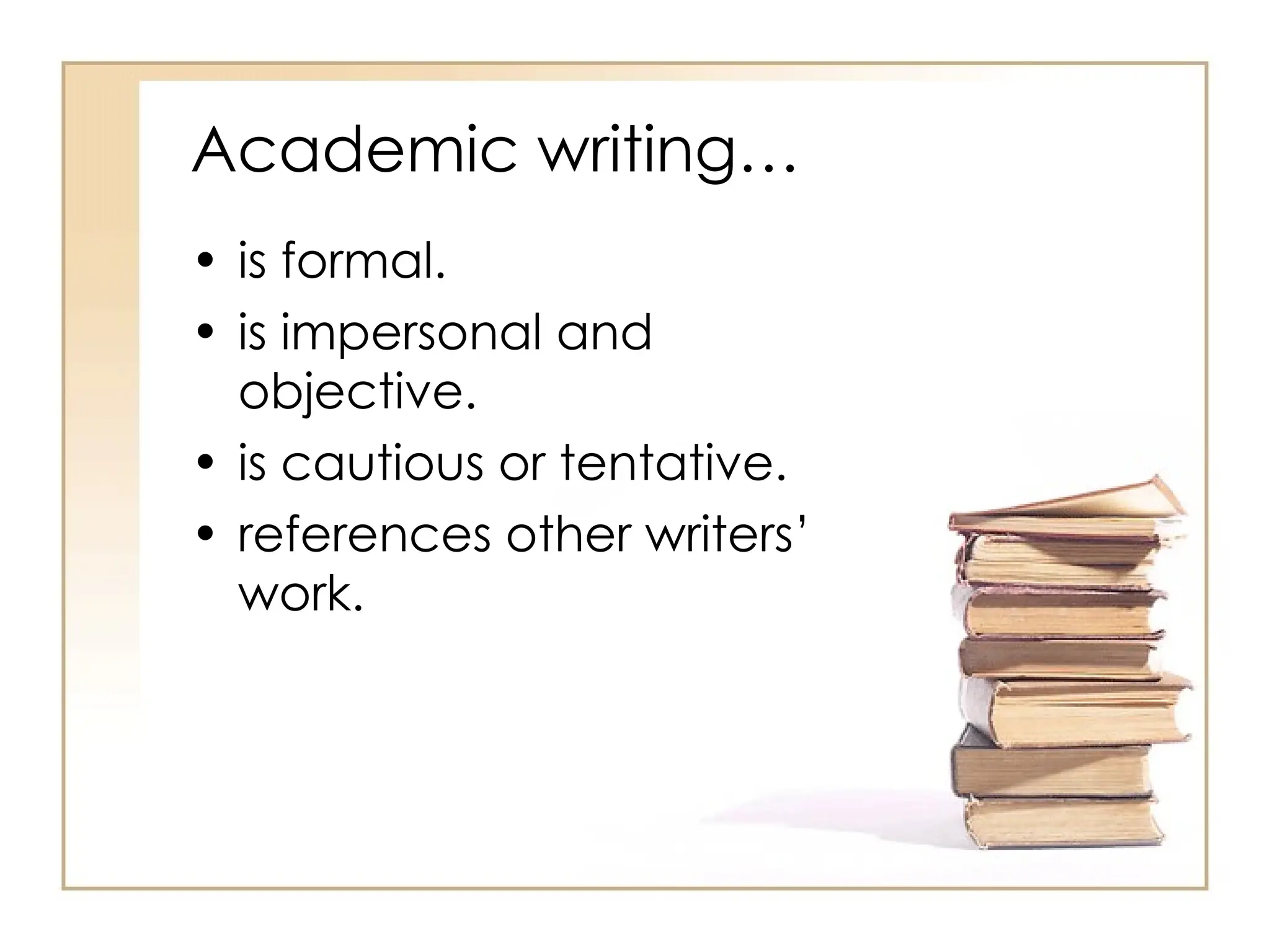academic_writing. presentation which inc | PPT