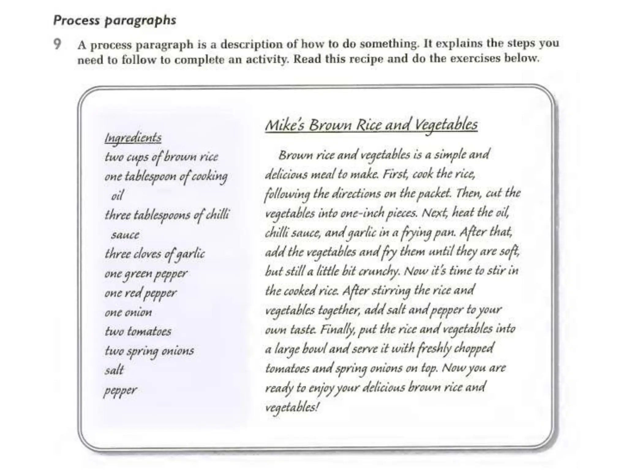 Academic Writing (Descriptive and Process Paragraphs) class 04 | PPTX