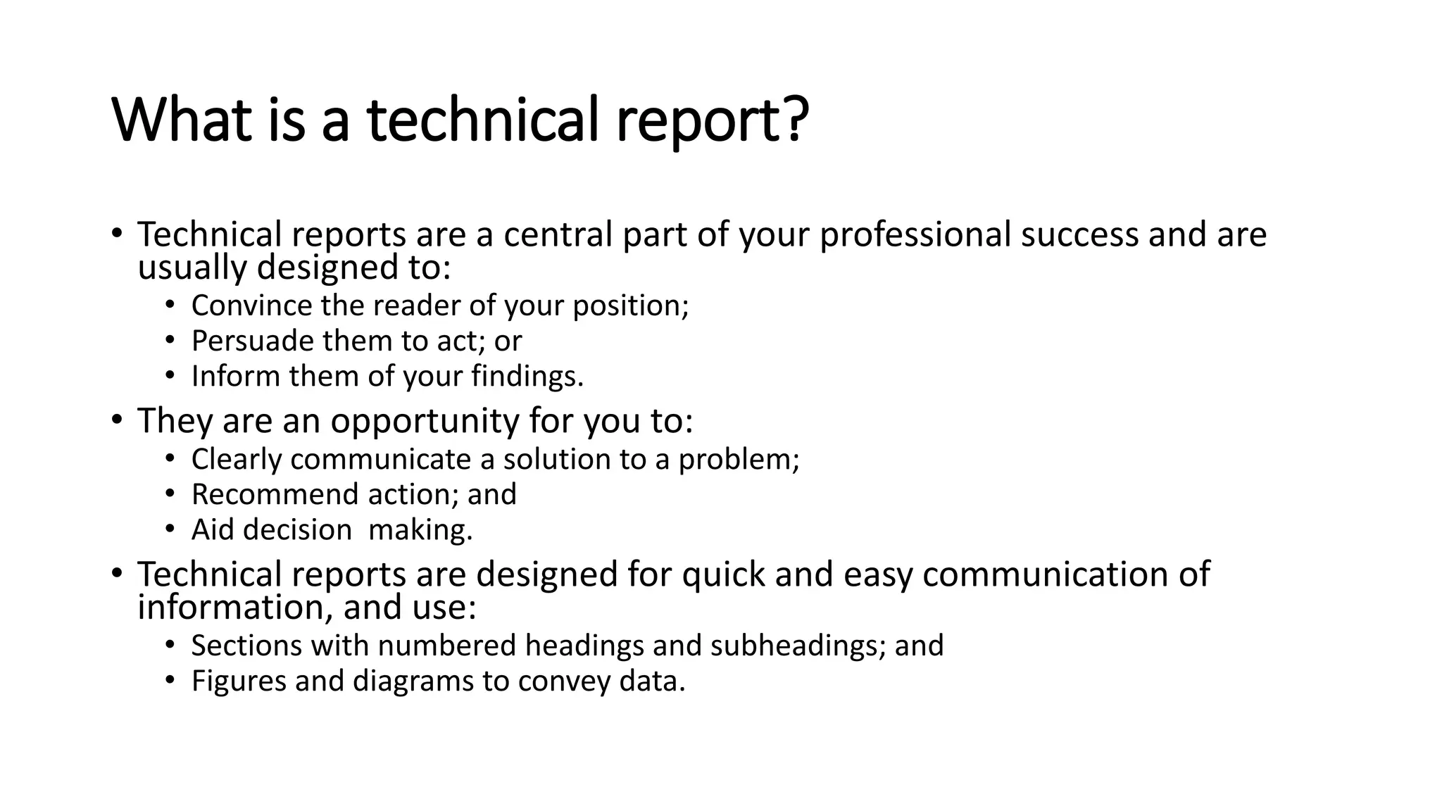 Academic Writing (Technical report writing ) class 07 | PPT