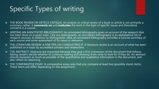 Academic writing | PPTX