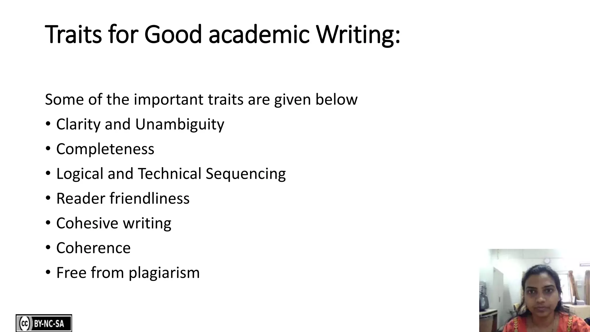 Traits of good Academic Writing | PPTX