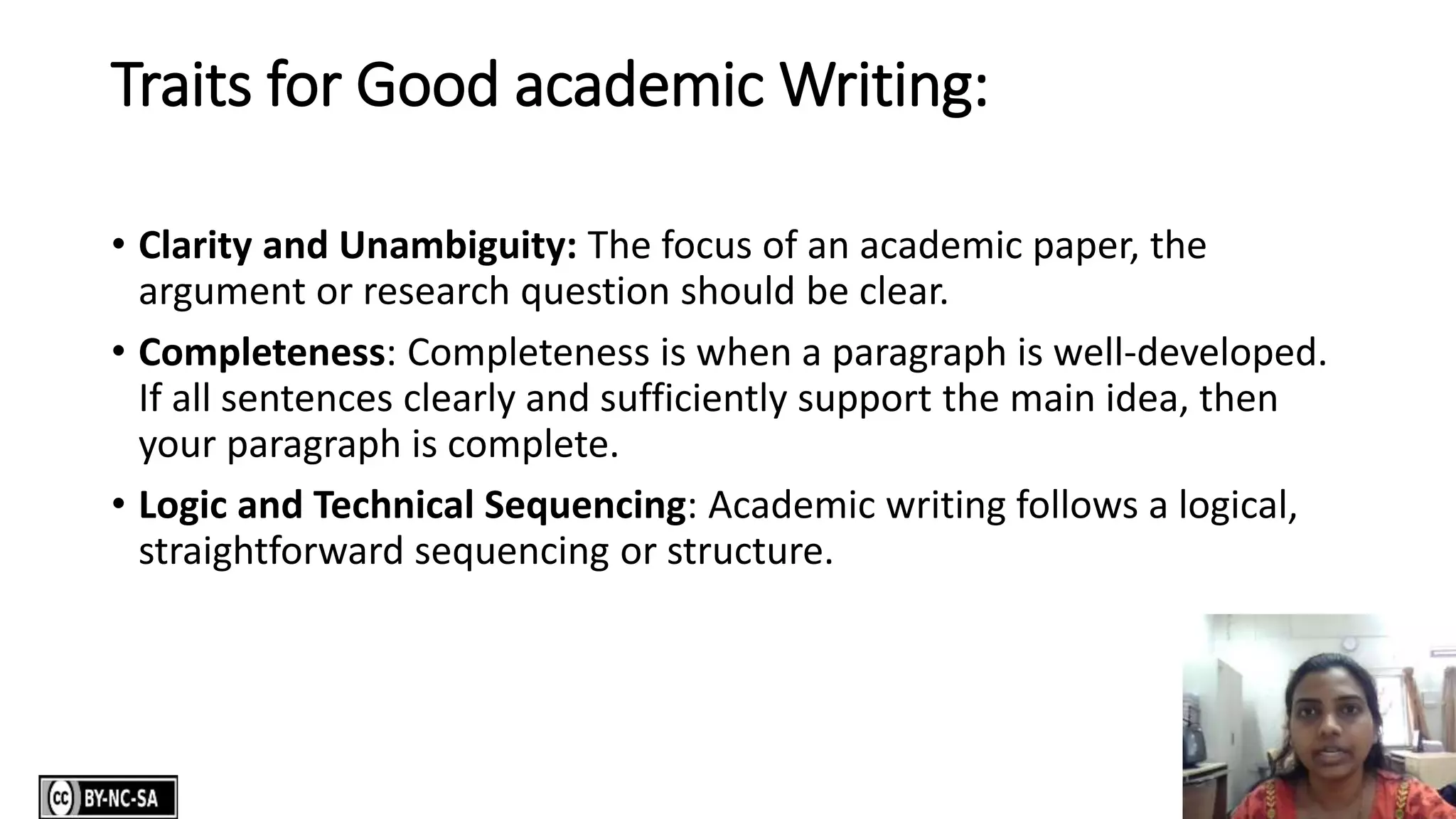 Traits of good Academic Writing | PPTX
