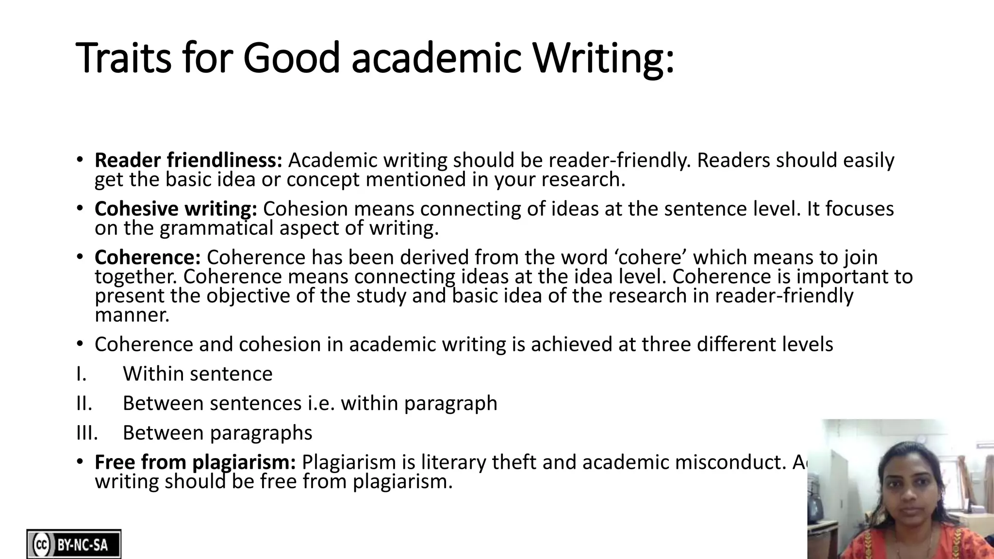 Traits of good Academic Writing | PPTX