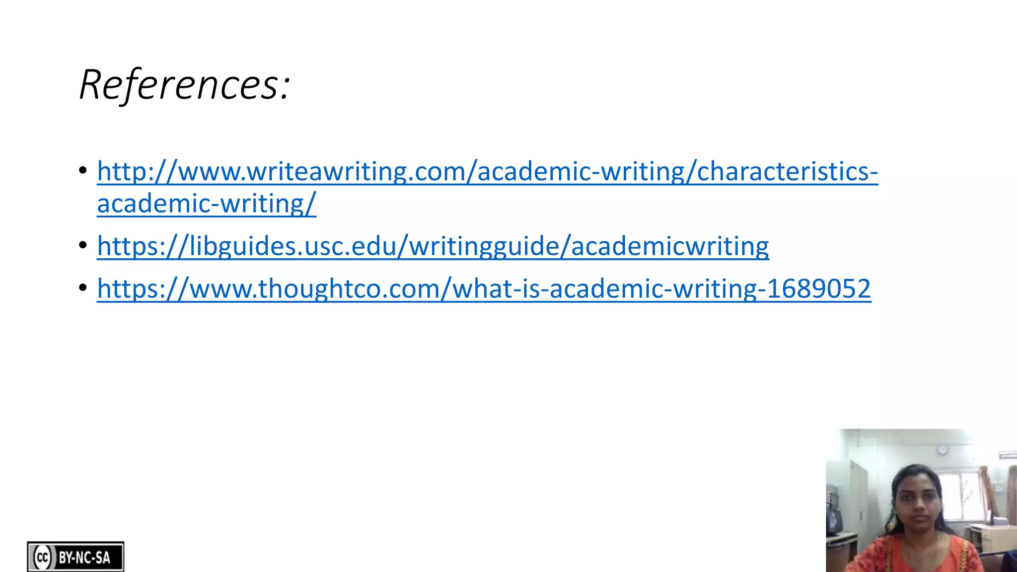 Traits of good Academic Writing | PPTX