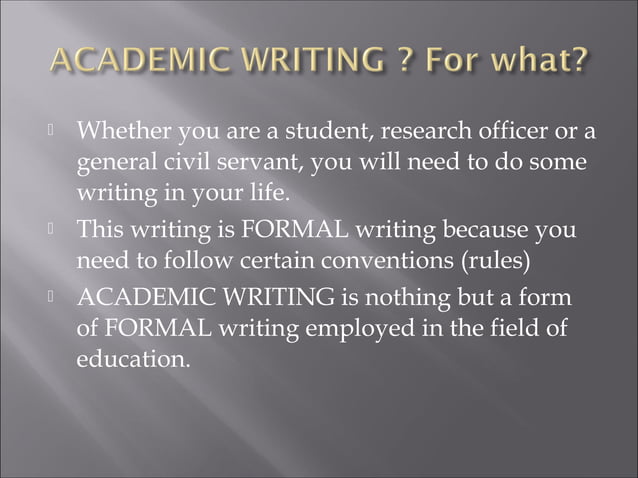 Essentials of Academic Writing | PPT