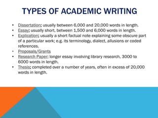 Academic writing1 | PDF | Homework and Study | Education