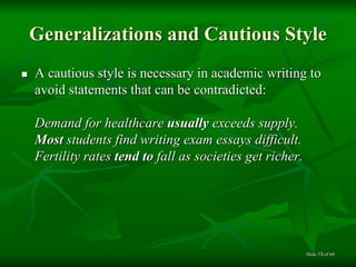 Academic writing part 1 | PPTX