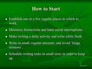 Academic writing part 1 | PPTX