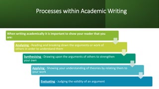 Introduction to Academic writing - Level 5 | PPTX