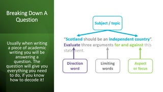 Introduction to Academic writing - Level 5 | PPTX