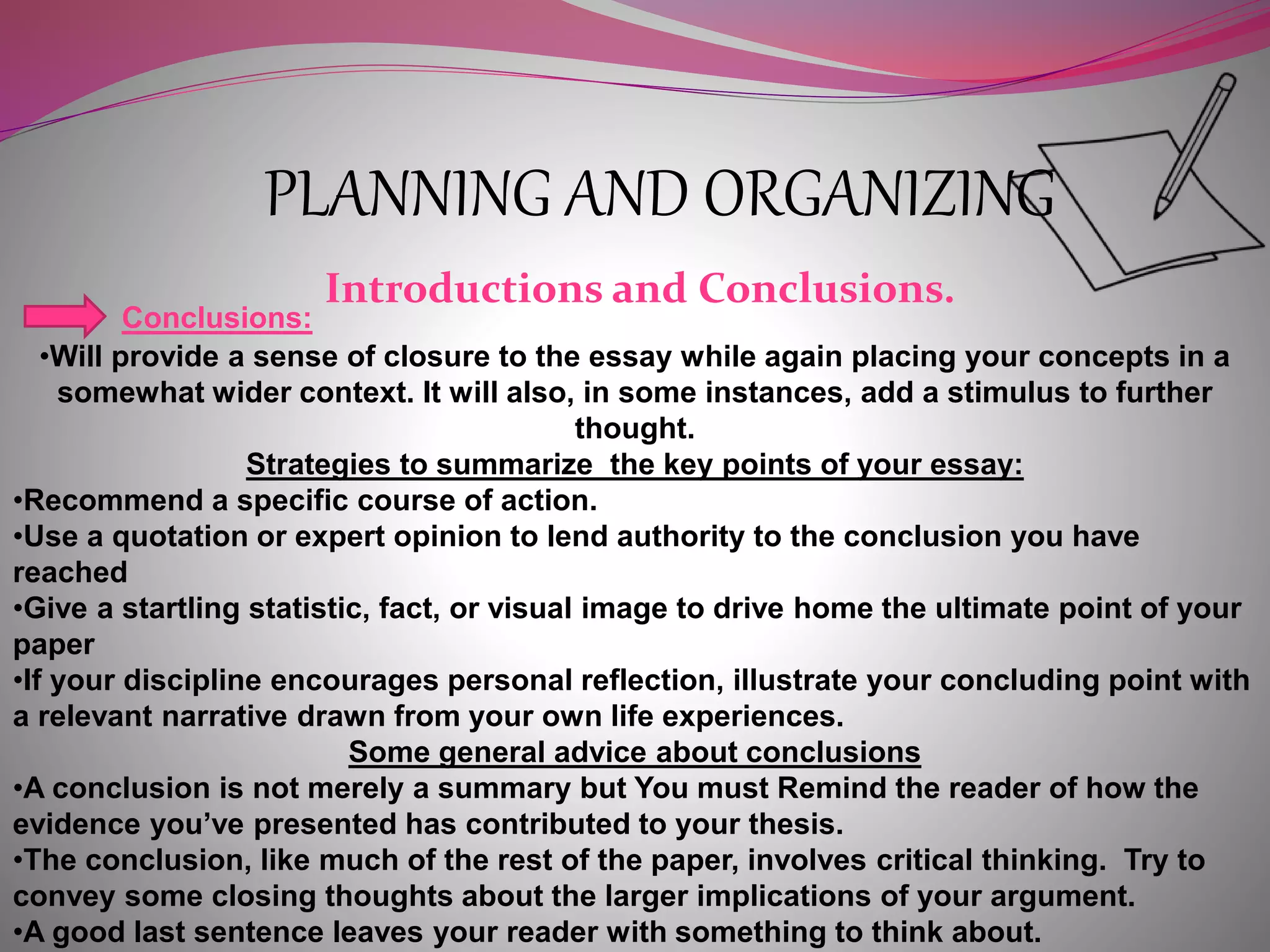 Academic writing advice powerpoint | PPTX