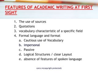 Academic Writing and Error | PPT