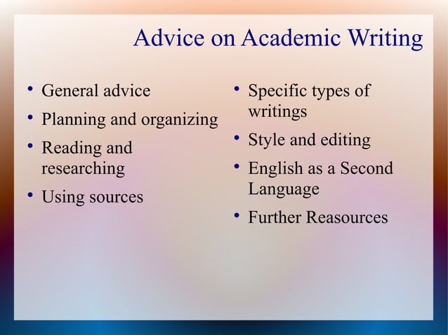 Academic Writing Bernardina Meza | PPT