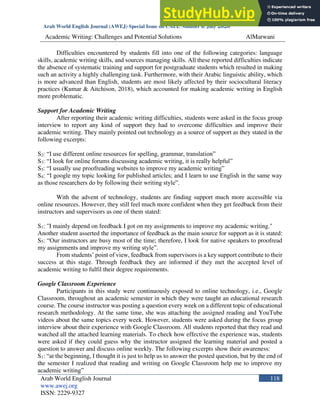 Academic Writing Challenges And Potential Solutions | PDF