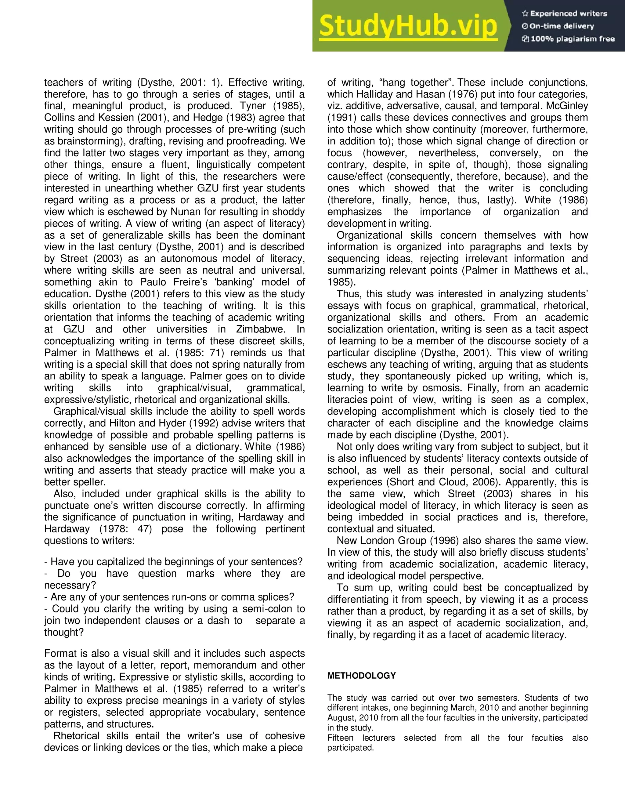 Academic writing challenges at Universities in Zimbabwe A case study of ...