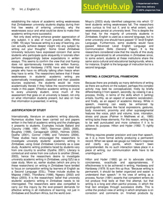 Academic writing challenges at Universities in Zimbabwe A case study of ...