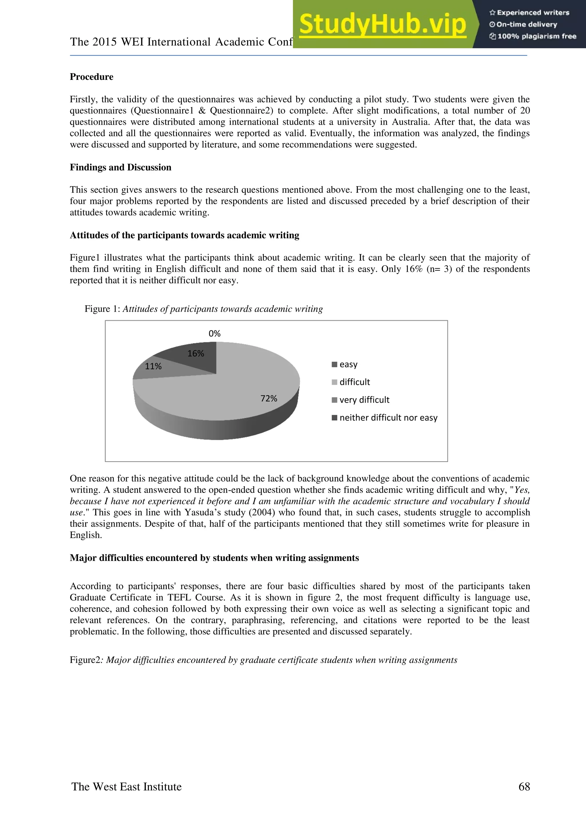 Academic Writing Difficulties | PDF