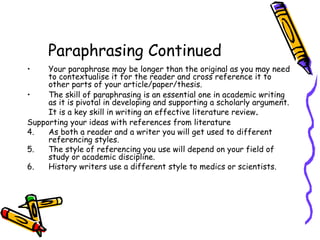 Academic Writing Dit Summary | PPT
