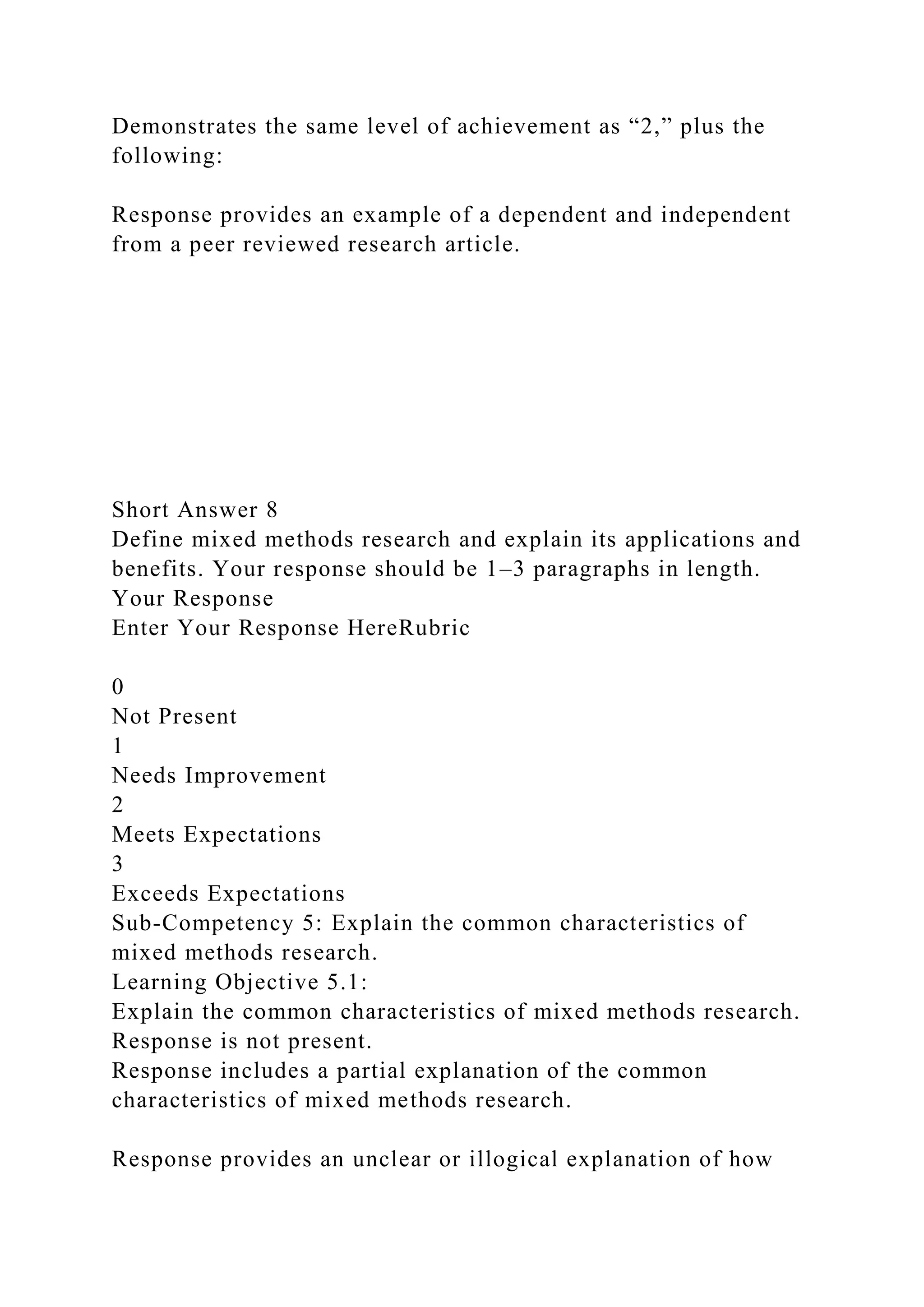 Academic Writing Expectations Checklist The faculty Assessor w.docx ...