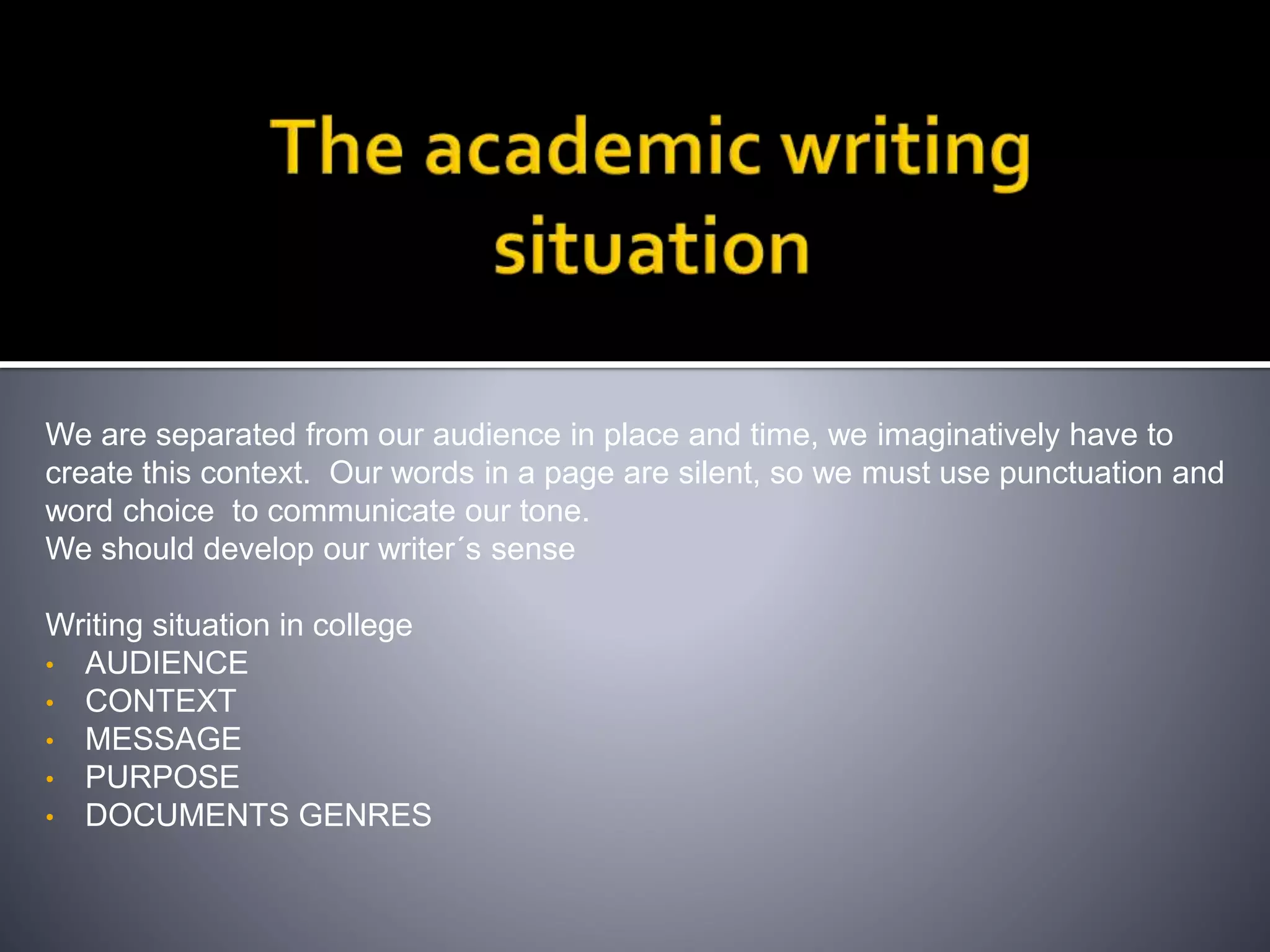 Academic writing | PPTX