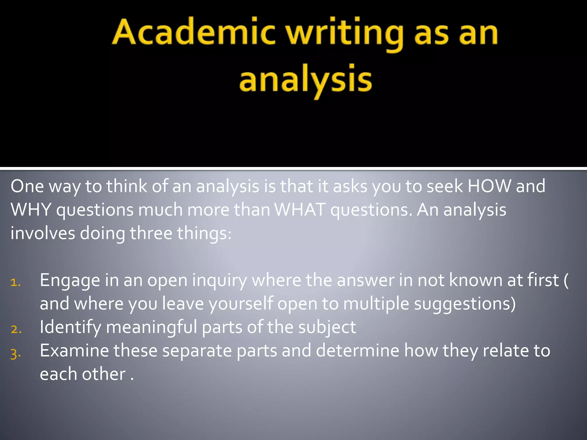 Academic writing | PPTX